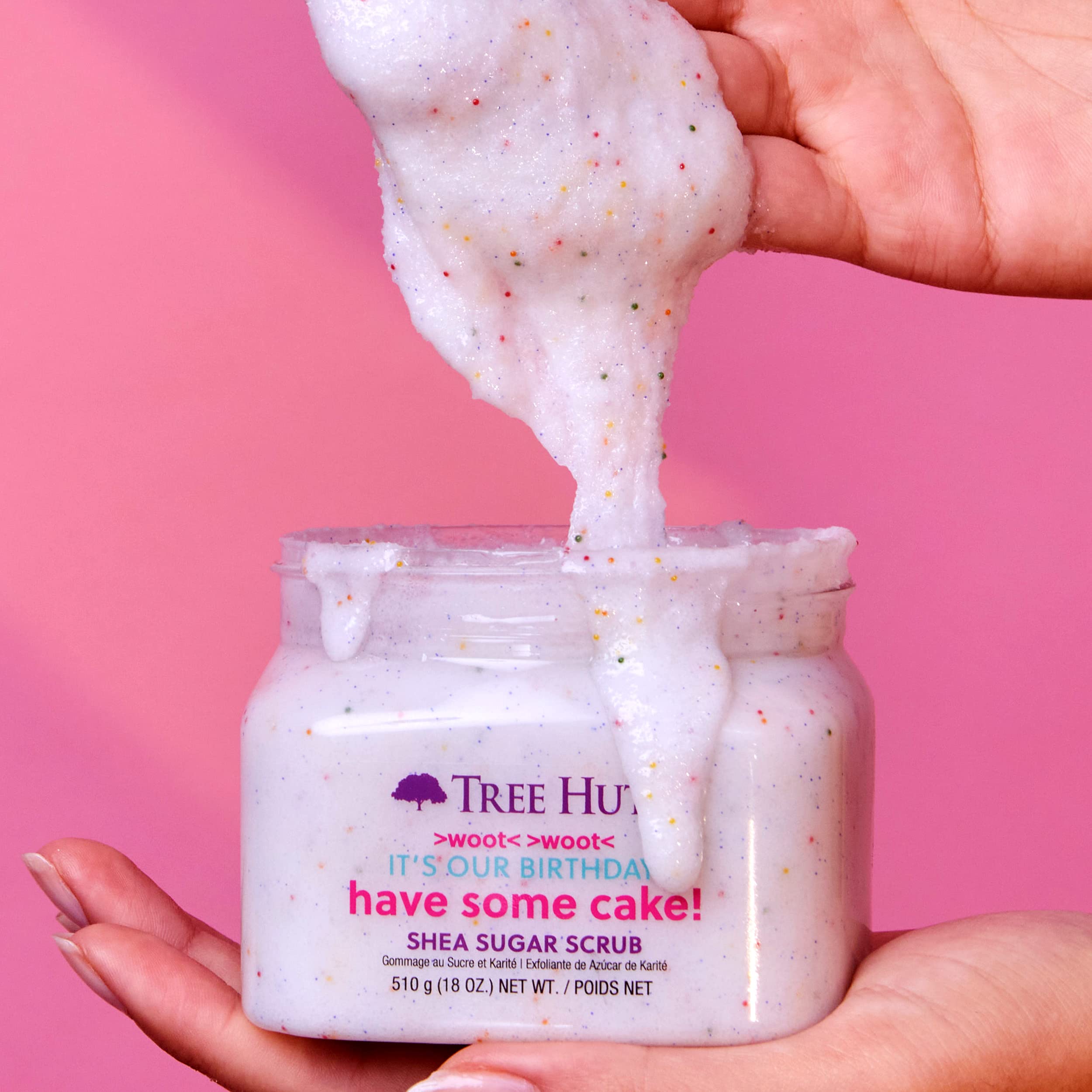 Tree Hut Shea Sugar Exfoliating Body Scrub Birthday Cake - Maat Beauty