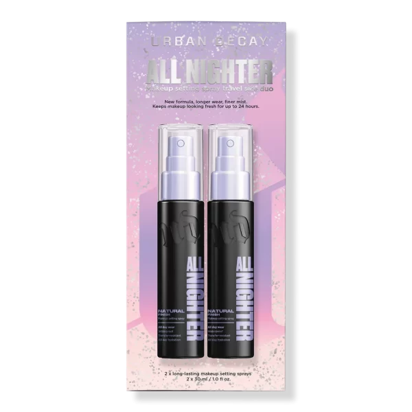 Urban Decay Cosmetics Mini All Nighter Setting Spray Travel Duo Holiday ...