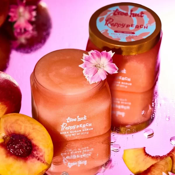 Tree Hut Preppy Peach Shea Sugar Scrub - Maat Beauty